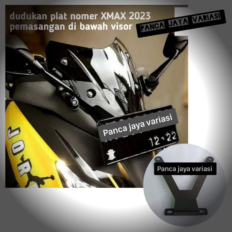 Xmax number plate holder bracket number plate bracket on windshield ...