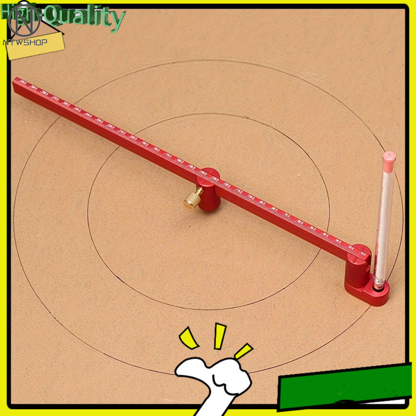 Adjustable Drawing Circle Ruler,Aluminum Compass Scribe Center Finder ...