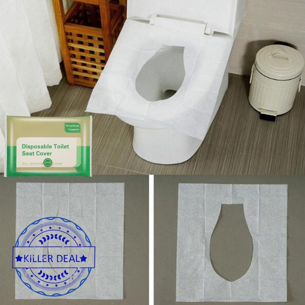 Pack Disposable Toilet Seat Cover Paper Travel Hygiene Cove Mat Toilet ...