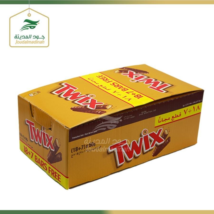 Twix Chocolate King Size (One box 25 pieces) توكس Halal Product from ...