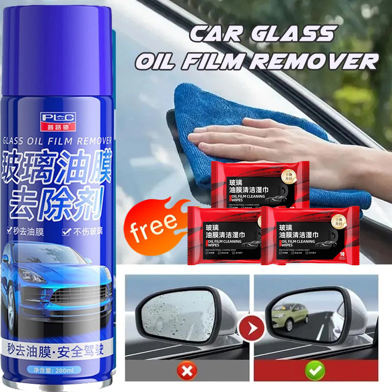 Glass Oil Film Remover Spray/Oil Film cleaning rub/wipes Strong ...