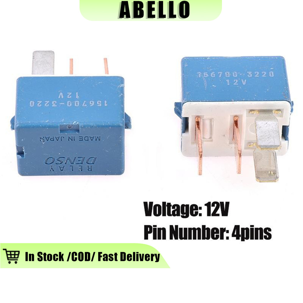 4 Pin Relay 12v 156700-3220 Blue Relay Four Leg Ac Relay Denso | Shopee ...