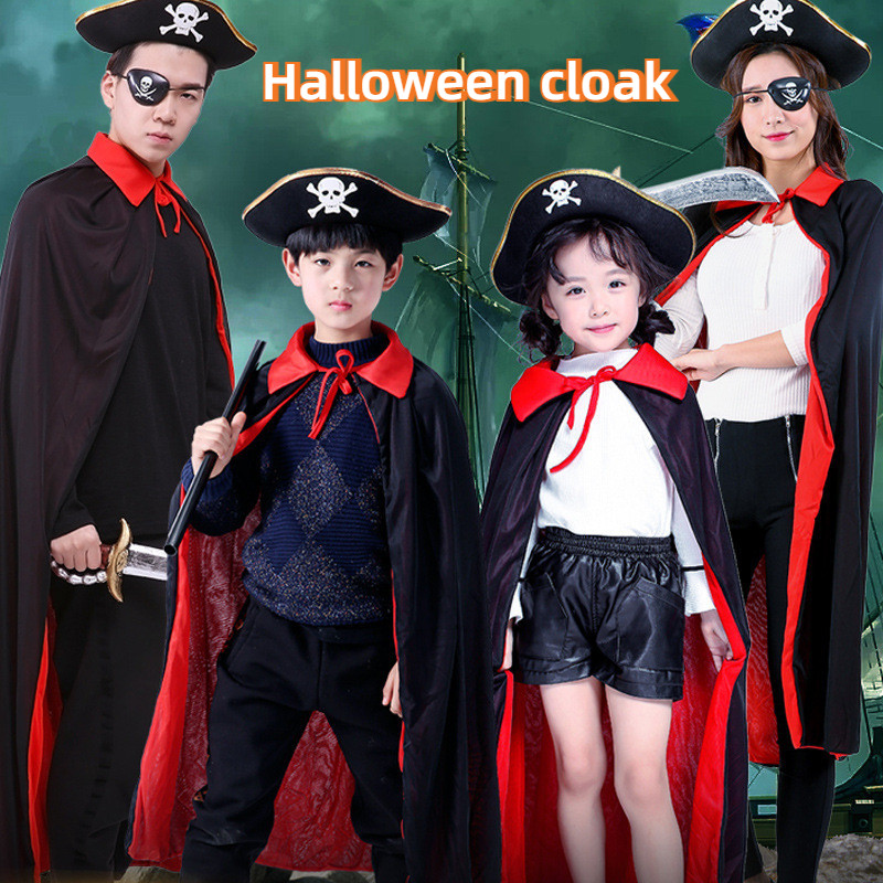 Single and Double-layer Halloween Stand Collar Cloak Vampire Cloak ...