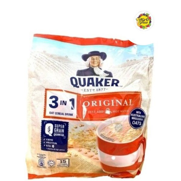 Quaker 3-in-1 Oat Cereal 420g | Shopee Malaysia