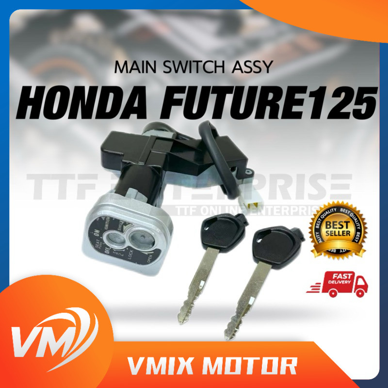 HONDA FUTURE125 MAIN SWITCH ASSY KEY SET KUNCI SUIS FUTURE 125 | Shopee ...