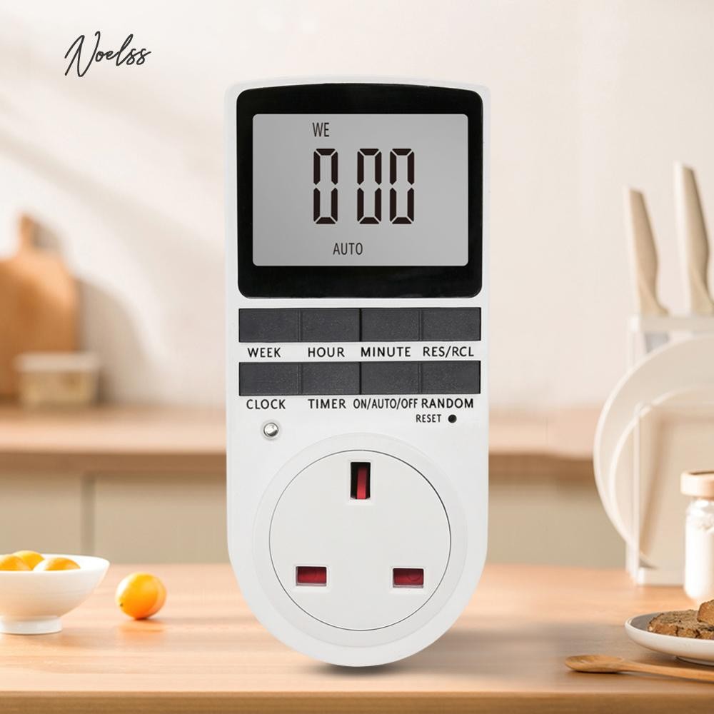 Digital Timer Switch 24 Hour Cyclic Plug Outlet UK Plug Electronic ...