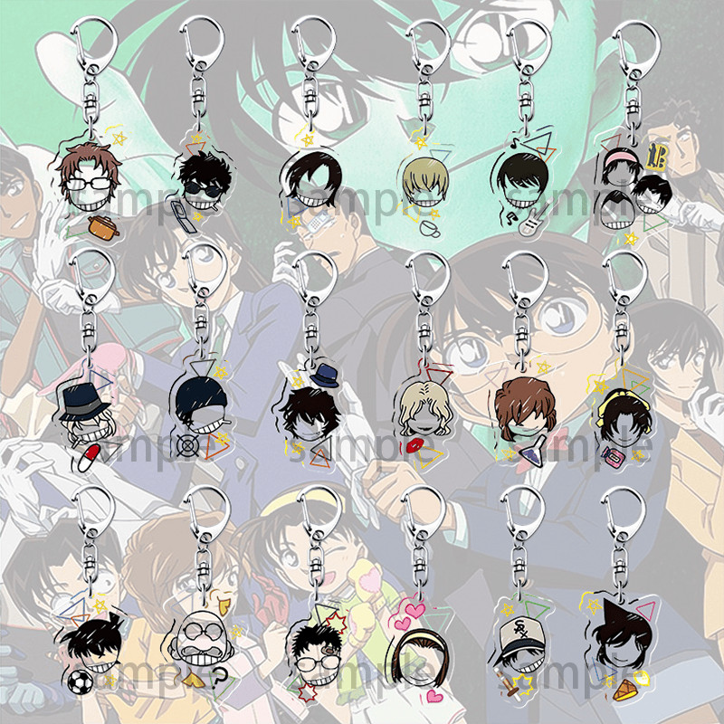 Detective Conan acrylic keychain Matsuda Jinhira Hagihara Kenji two ...