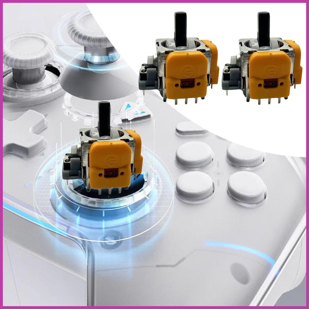 For PS5 Hall Effect Joystick Replacement 2X 3D Electromagnetic Rocker ...