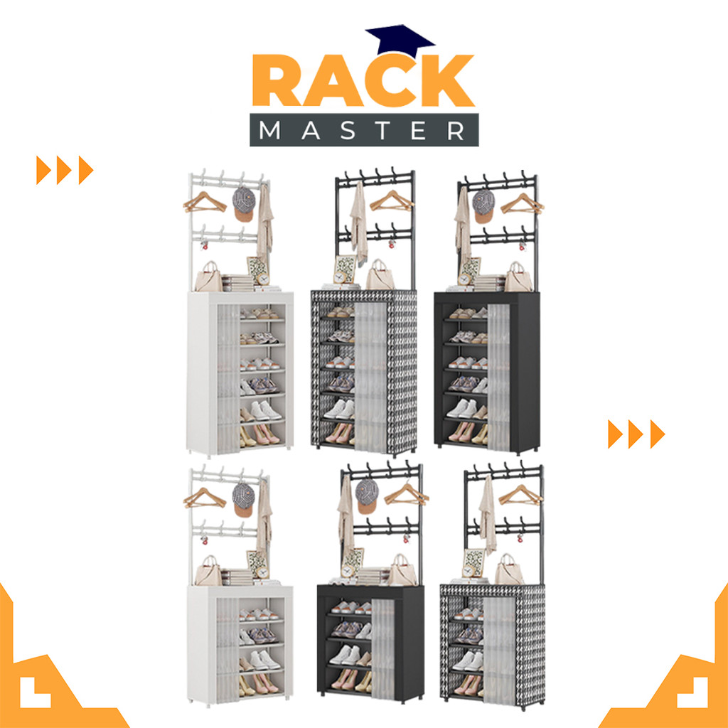 𝗥𝗔𝗖𝗞 𝗠𝗔𝗦𝗧𝗘𝗥 Indoor Shoe Rack Dormitory Student 5/6/7 Layer Dust-Proof ...