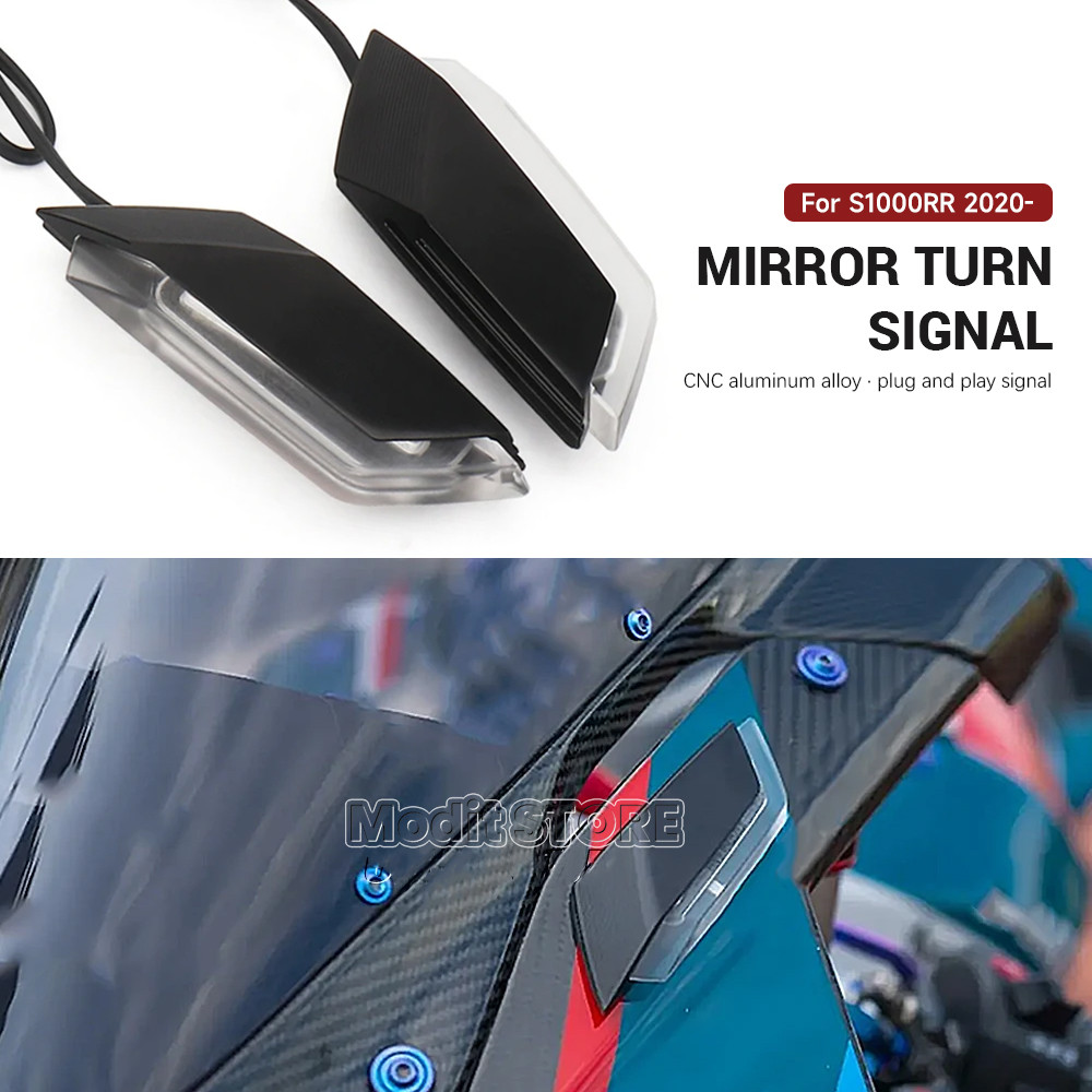 Motorcycle LED Front Turn Signal Light Mirror Block M1000RR For BMW ...