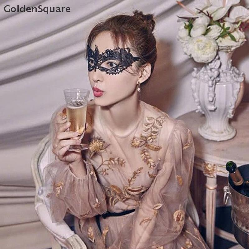 GG Women Hollow Lace Mask Sexy Cosplay Prom Party Mask Nightclub Queen ...