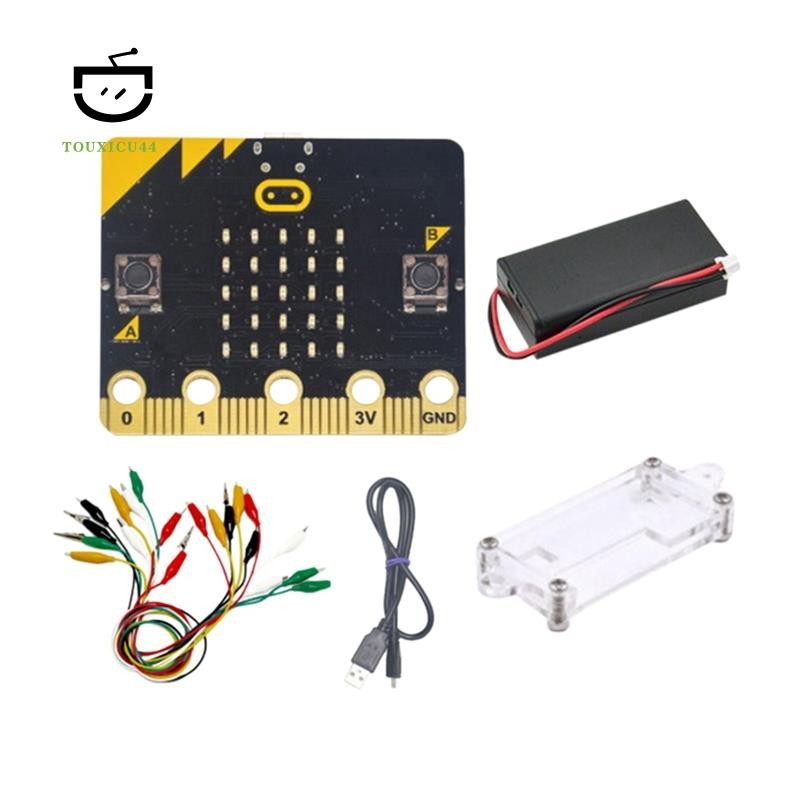 BBC Microbit Go Start Kit BBC Development Board DIY Programmable Learning with Alligator Clips ...