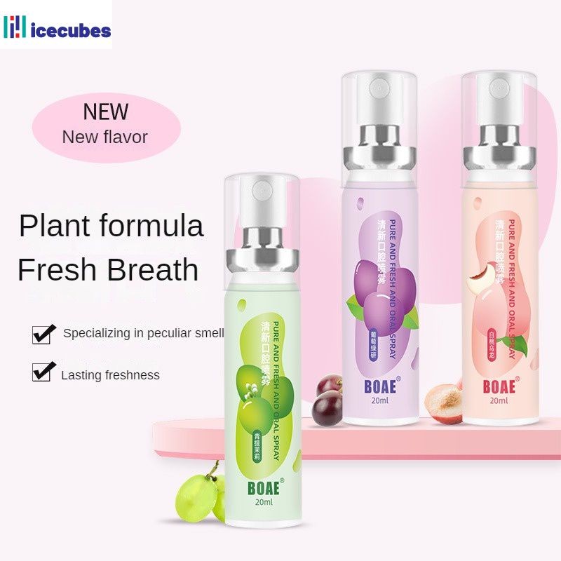BOAE Probiotic Mouth Spray Grapes 3 flavors Refreshing breath oral ...