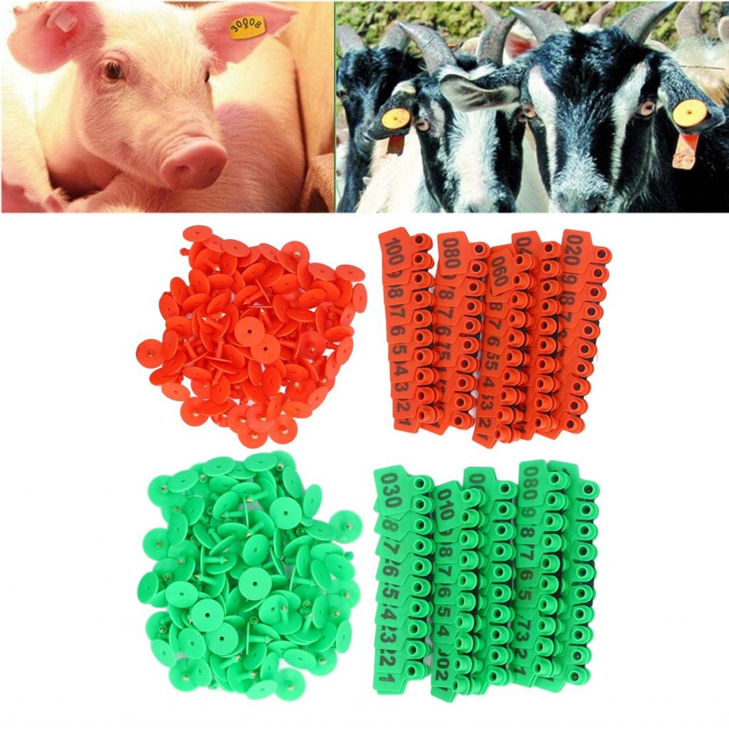 Bmai Cattle Ear Tags Easy Tracking Anti Drop Numbered Livestock for ...