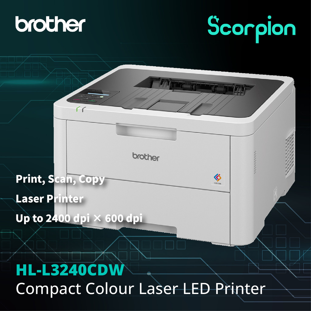 Brother HL-L3240CDW Compact Colour Laser LED Printer | Shopee Malaysia