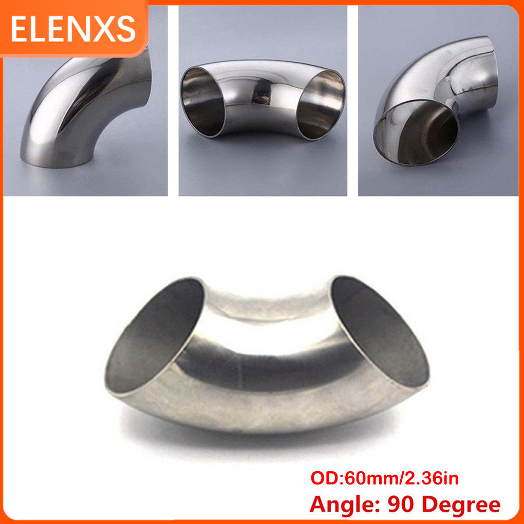 1/2/3 2.5 inch 60mm 201 Stainless 201 Stainless Right Angle Bend Pipe ...