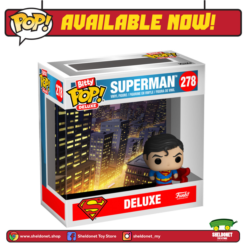Funko Bitty Pop! Deluxe: DC Comics: Superman - Superman (Cityscape ...