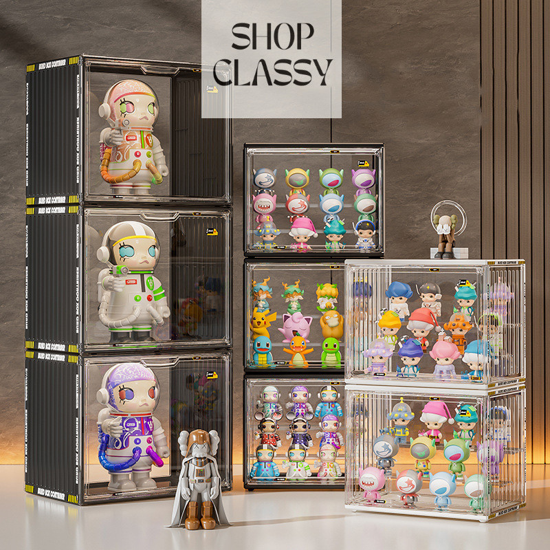 Shopclassy Blind box display storage figure large-capacity transparent ...