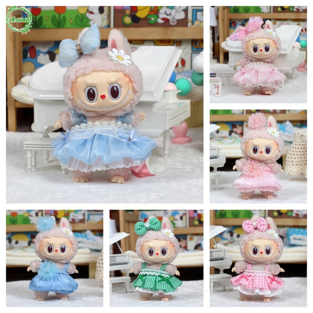 [Clothes only] 17cm Labubu baby clothes butterfly princess dress series ...