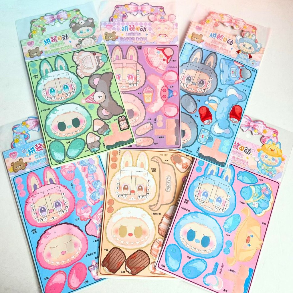 Labubu DIY PAPER DOLL Kids Toys Fun cfc Creativity | Shopee Malaysia