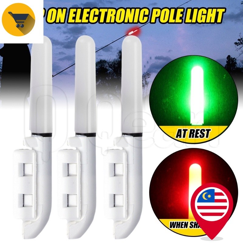MK2 Snap On Electronic Pole Light/ Detachable Fishing Rod Fixed Light ...