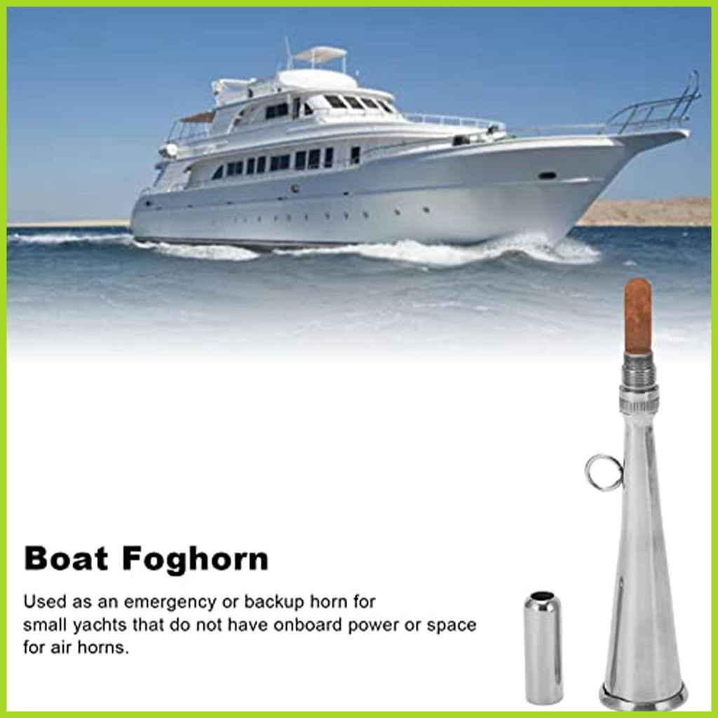 Air Horn for Boat Handheld Foghorn Stainless Steel Horn Waterproof ...