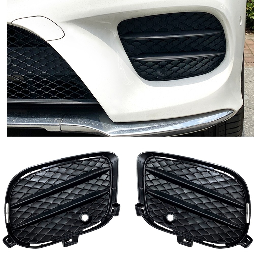 Front Bumper Fog Light Lamp Cover Side Air Intake Vent Frame Grille For ...