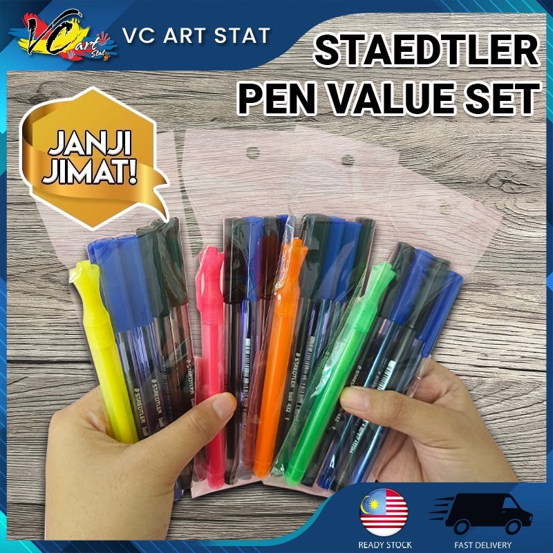 Staedtler Pen Set Stationery Gift / Door Gift Barangan Offer Jimat for ...