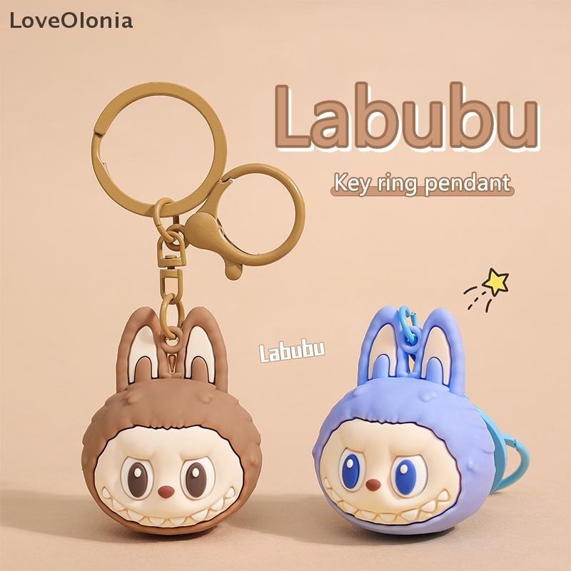 LoveO Cute Labubu Keychain Cartoon The Monsters Pendant Car Key Ring ...