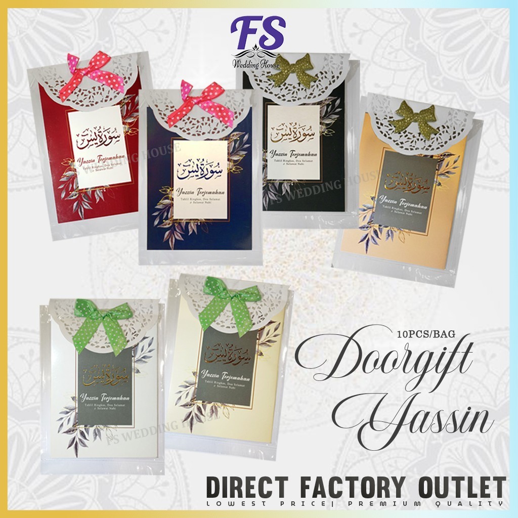10 PCS DOORGIFT YASSIN/BUKU YASSIN /YASSIN DAN TERJEMAHAN / SURAH ...