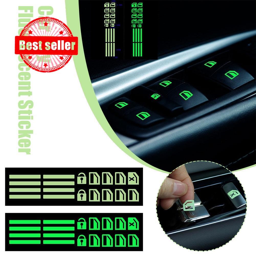 Car Function Button Switch Button Fluorescent Car Stickers Stickers ...