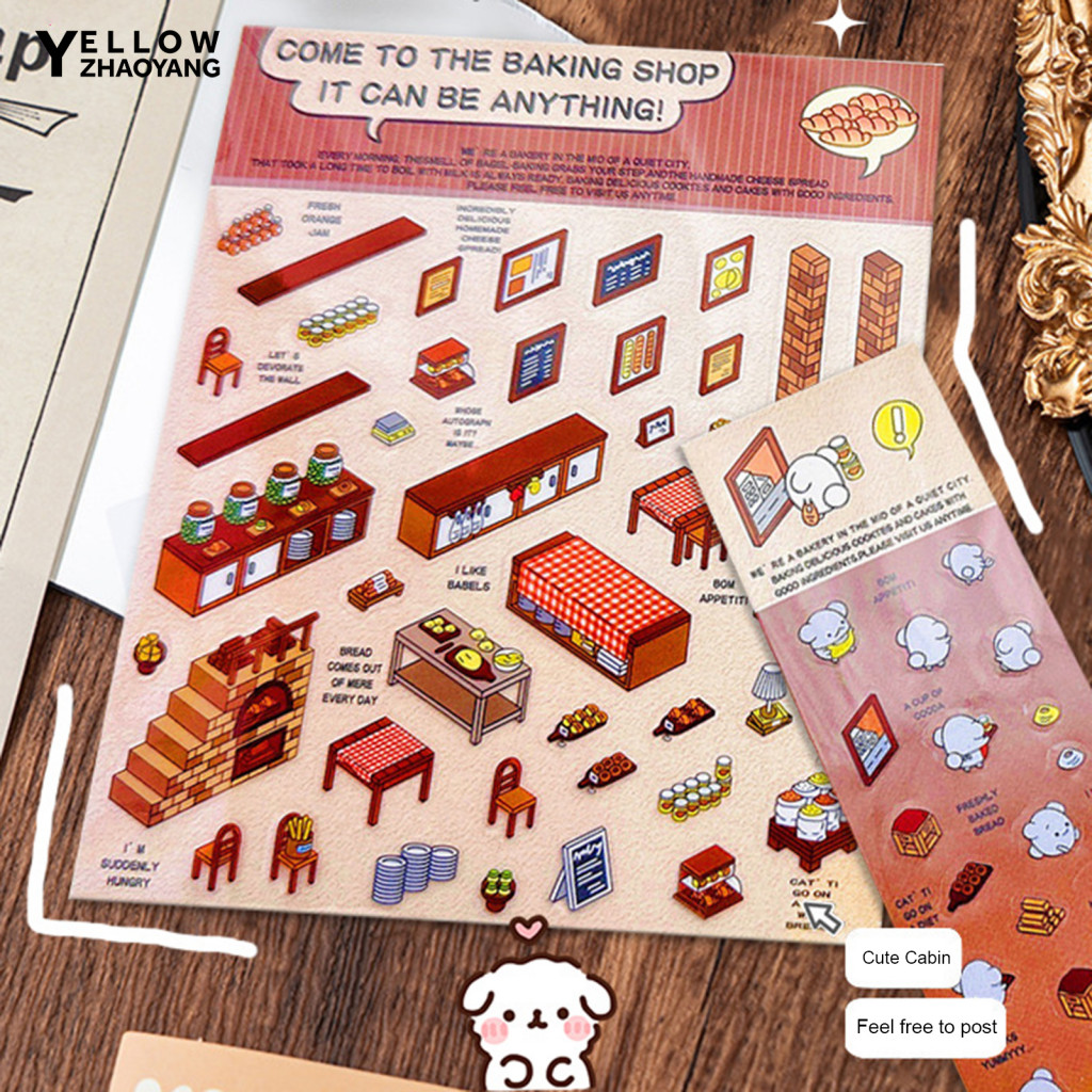 YEH- Sticker Projects Vibrant Color Stickers Fun 3d House Stickers for ...