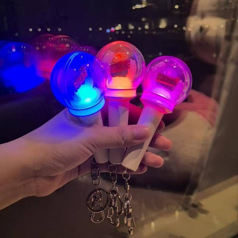 2025 Kpop RIIZE Mini Light Stick Keychains Creative Laser Lights ...