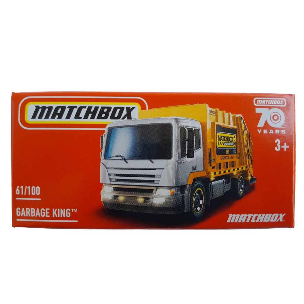 Matchbox Garbage King Power Grabs 1:64 Scale 3 Inch Diecast Model Car ...