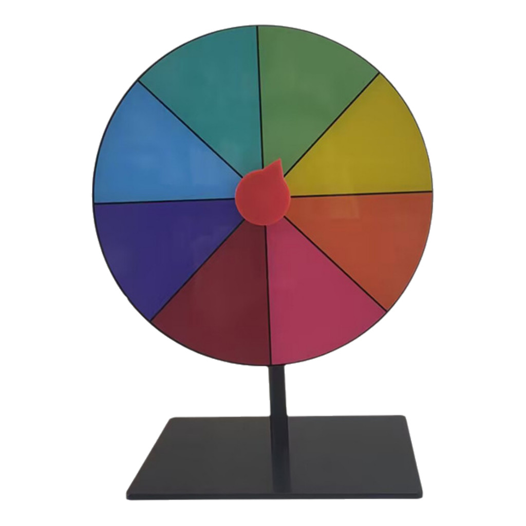 { MY Fashion } 1 Set Color Roulette Wheel Tabletop Prize Wheel Dry ...