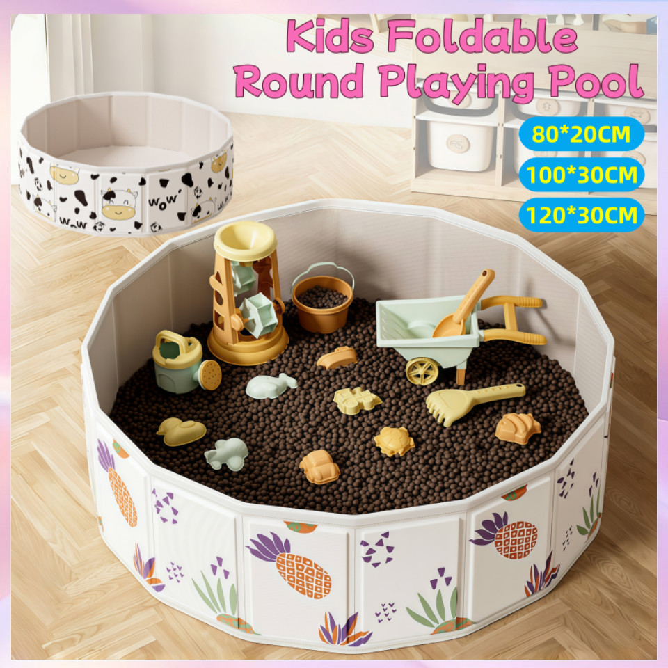 Kid Foldable Round Playing Pool Kid Indoor Safe Private Paradise Cassia ...