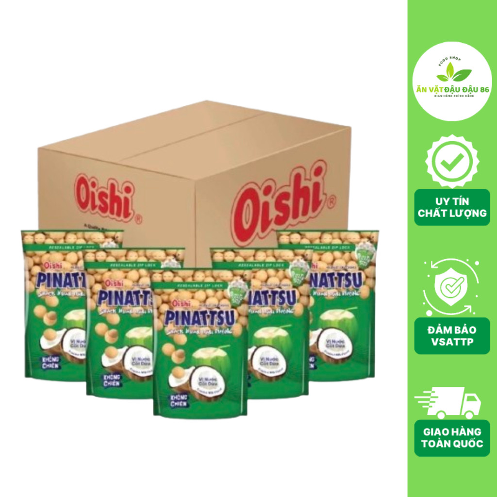 Carton of 20 Packs of Pinattsu Oishi Peanuts 85g Assorted Flavors ...