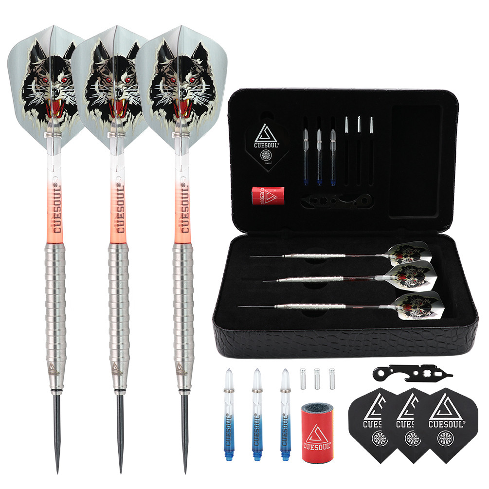 CUESOUL 90% Tungsten Steel Tip Dart Set 21g Dart Barrel Weight ...