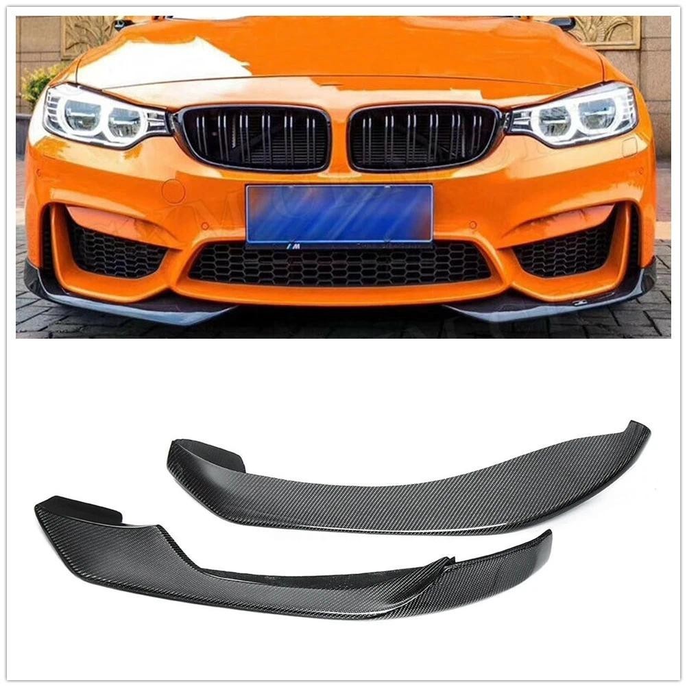 For BMW F80 M3 F82 F83 M4 2014-2019 Real Carbon Fiber Front Bumper Side ...