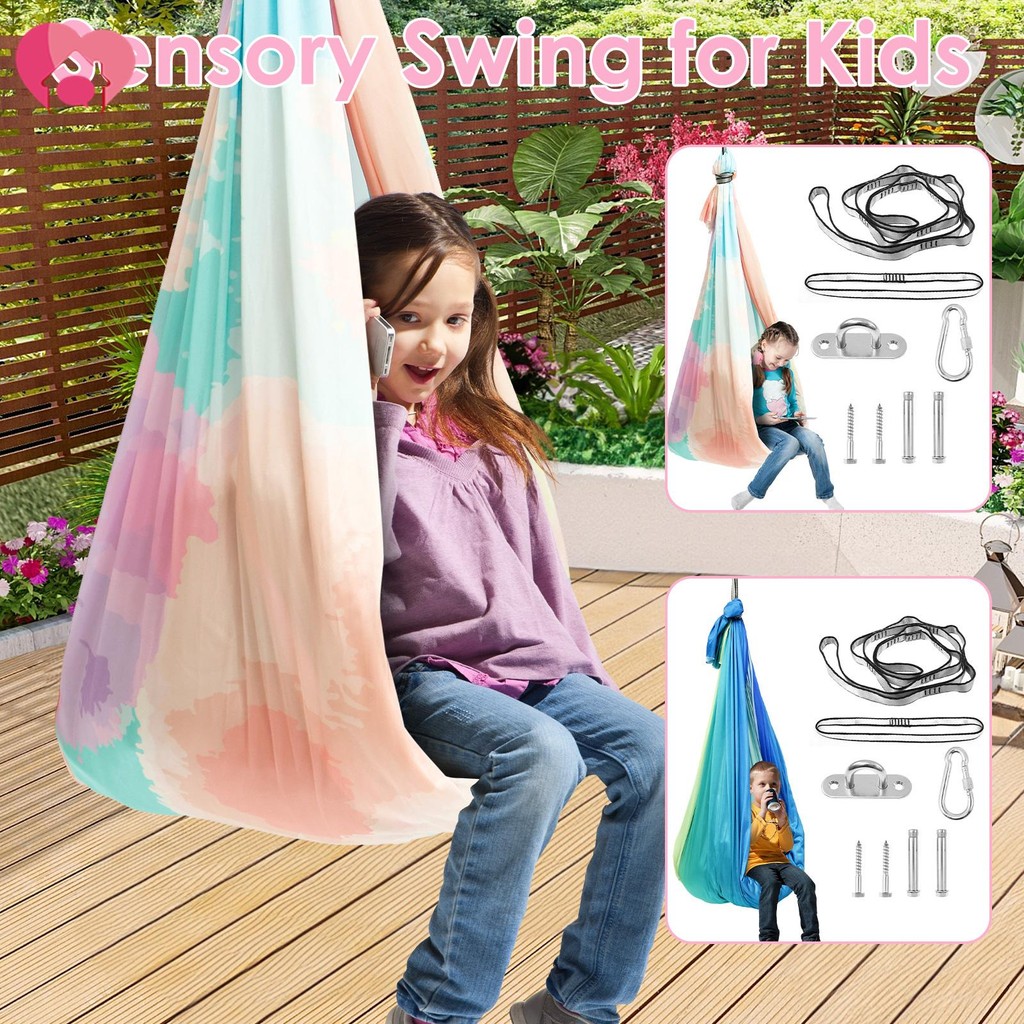 Sensory Swing for Kids Adults Soft Kids Cuddle Swing Holds up to 200 ...