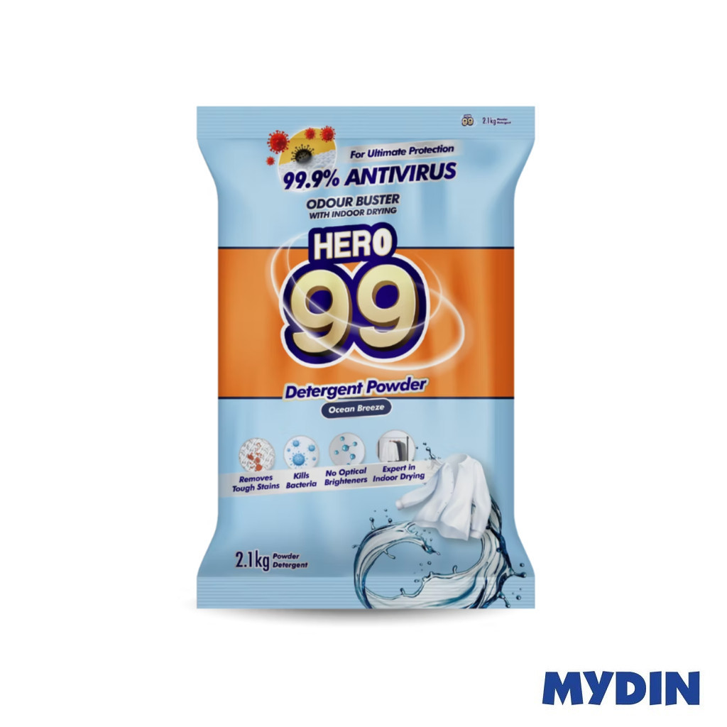 Hero 99 Detergen Serbuk Ocean Breeze (2.1kg) | Shopee Malaysia