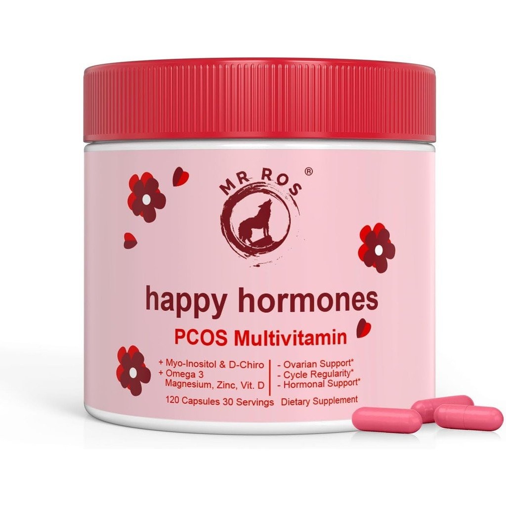 Happy Hormones PCOS Multivitamin Capsules - Myo-Inositol and D-Chiro ...