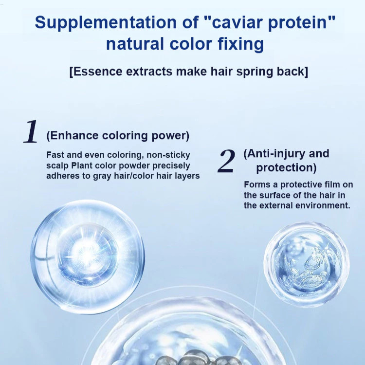 10 MINUTE HAIR DYE Shampoo 500ml Caviar Protein root retouch smooth ...