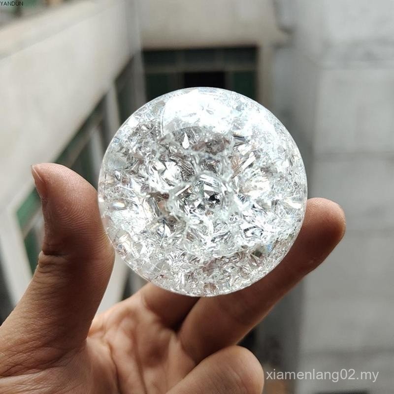 Bola retak ais, guli kaca, sfera ajaib, perhiasan Feng Shui, air pancut ...
