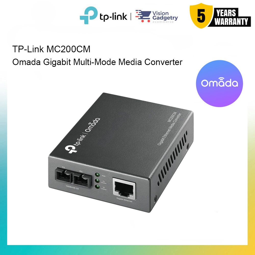 TP-Link MC200CM Omada Gigabit Multi-Mode Media Converter | Shopee Malaysia