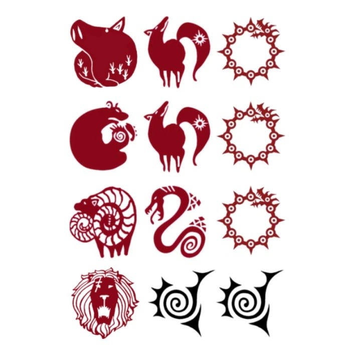 Seven Deadly Sins Seven Original Sins Captain Meliodas Demon Pattern ...