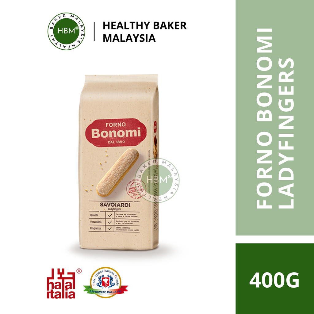 Forno Bonomi Savoiardi Ladyfingers Biscuit (Italy) 400G / 500G | Balocco | Gullon | Biskut ...