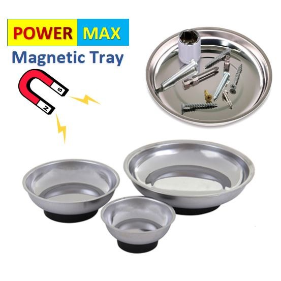 Round Stainless Steel Magnetic Tray Magnet Screw Tray Magnet Bowl ...