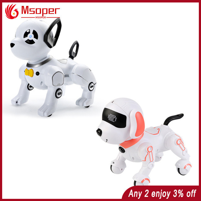 Msoper Robot Dog Toys For Kids Remote Control Programmable Robot Puppy ...