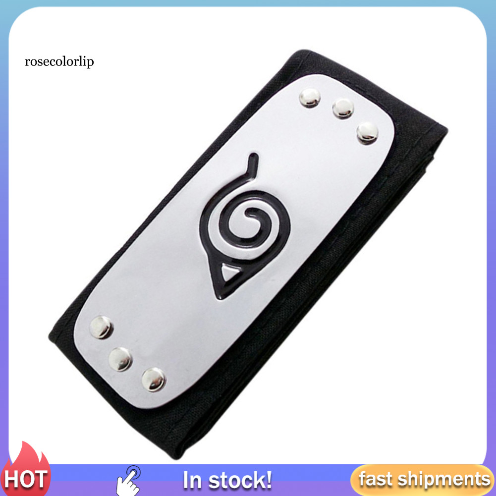 RR Leaf Village Logo Headband Forehead Protector Cosplay Accessory for ...